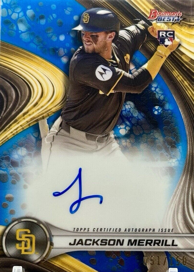 Jackson Merrill 2024 Bowman's Best #B24-JM Best of 2024 Autographs ...