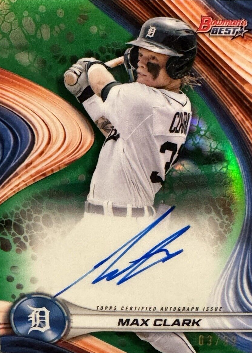 Max Clark 2024 Bowman's Best #B24-MC Best of 2024 Autographs - Green ...