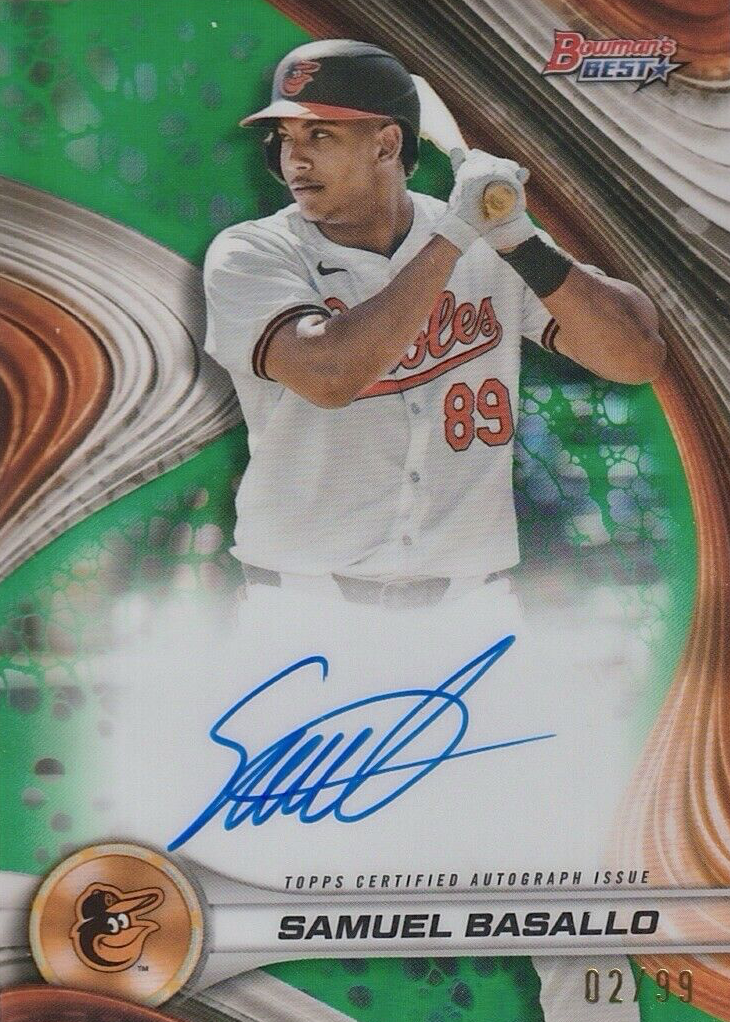 Samuel Basallo 2024 Bowman's Best #B24-SB Best of 2024 Autographs ...
