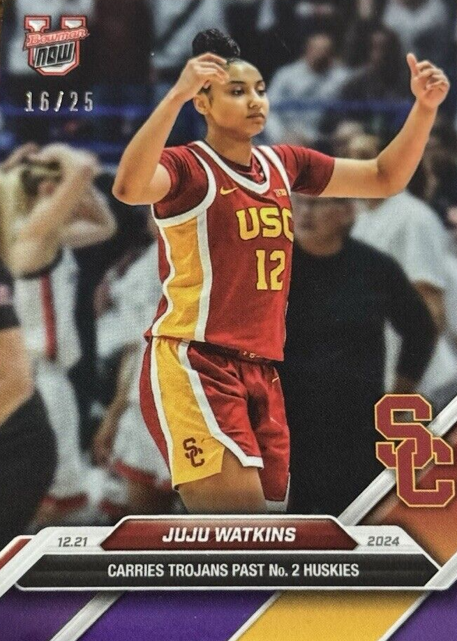 JuJu Watkins 2024 Bowman U Now #35 Purple /25 Price Guide - Sports Card Investor