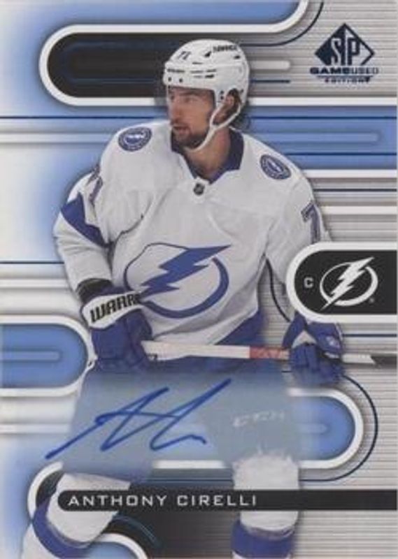 Anthony Cirelli 2022 SP Game Used #114 Blue Auto Price Guide - Sports ...