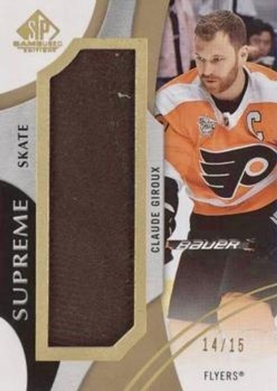 Claude Giroux 2019 SP Game Used #PA-CG Supreme Jumbo Relics /15 Price ...