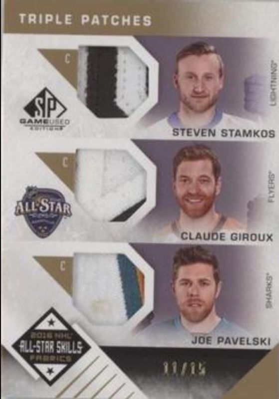 Claude Giroux / Joe Pavelski / Steven Stamkos Hockey Cards Price Guide ...