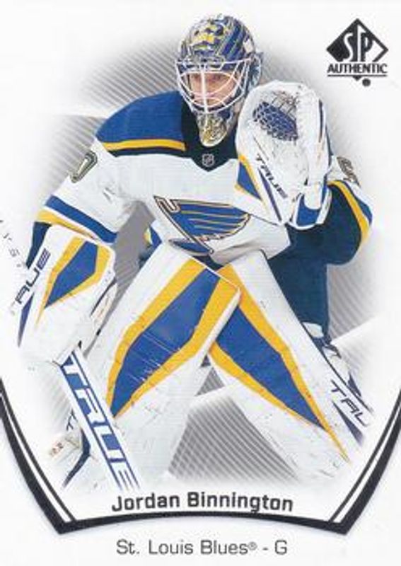 Jordan Binnington 2021 SP Authentic #12 Future Watch Auto /999 Price ...