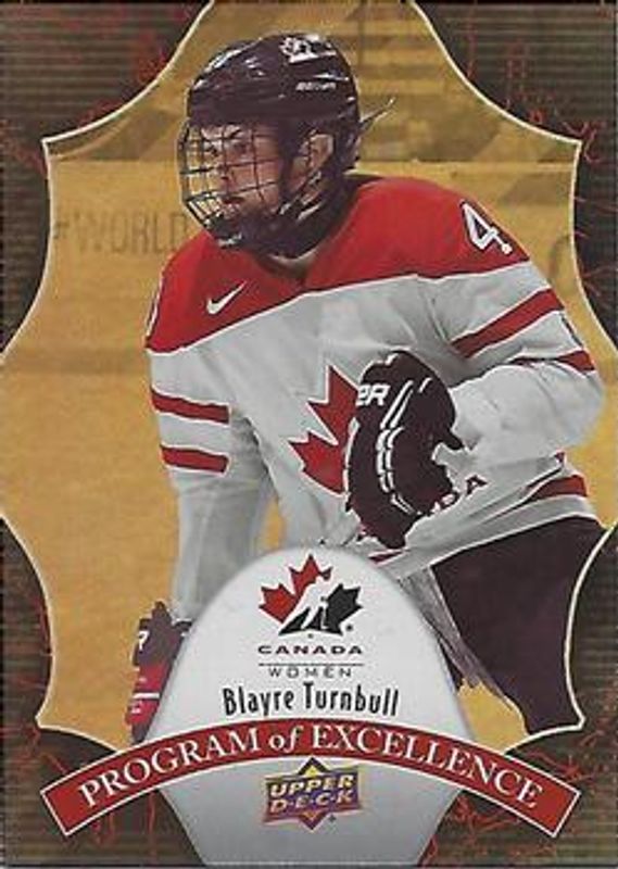 Blayre Turnbull 2016 Upper Deck Team Canada Juniors #POE-36 Program of ...