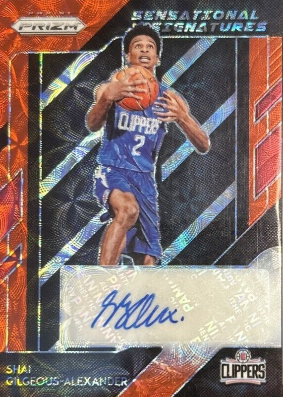 Shai Gilgeous-Alexander 2018 Prizm #SS-SGA Sensational Signatures ...