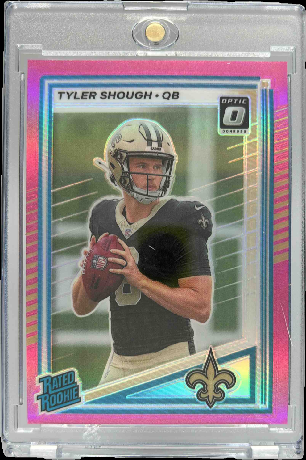 Tyler Shough 2025 Donruss #304 Optic Rated Rookie Preview - Pink Price ...