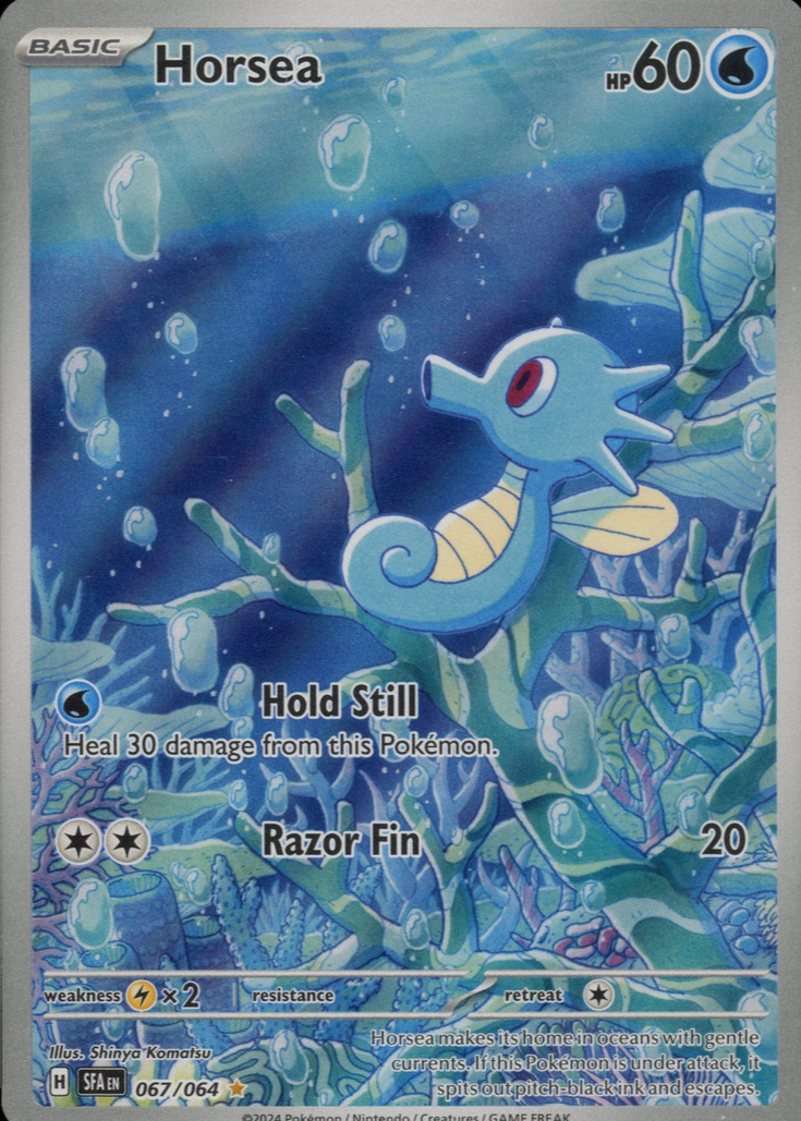 Horsea 2024 Scarlet & Violet: Shrouded Fable #067/064 Illustration Rare ...