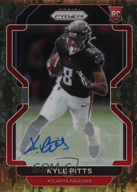 Kyle Pitts 2021 Prizm #341 Rookie Autographs - Camo /25 Price Guide ...
