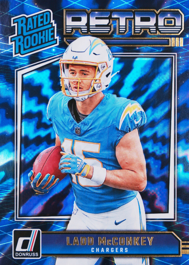 Ladd McConkey 2024 Donruss #5 Rated Rookies Retro Price Guide - Sports ...