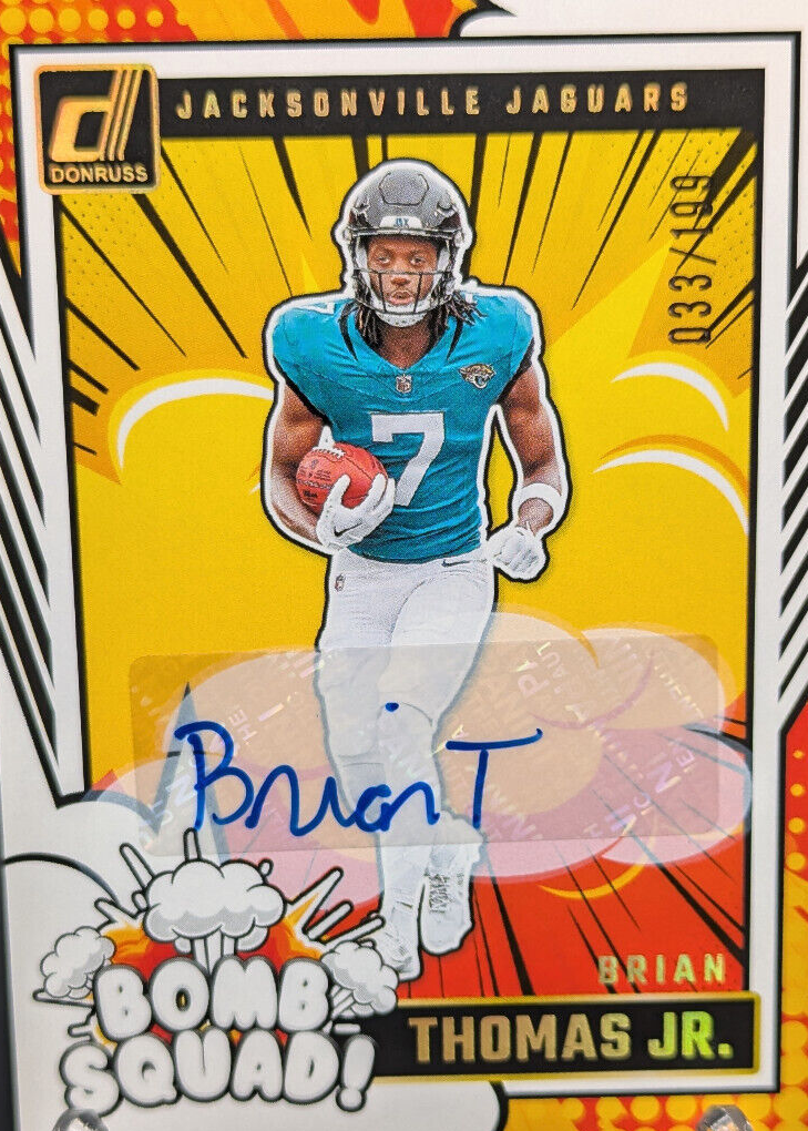 Brian Thomas Jr. 2024 Donruss #6 Bomb Squad Autographs (/199) Price ...