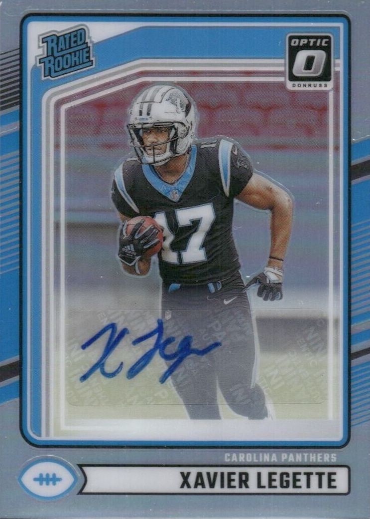 Xavier Legette 2024 Donruss #323 Optic Rated Rookie Preview Autographs ...