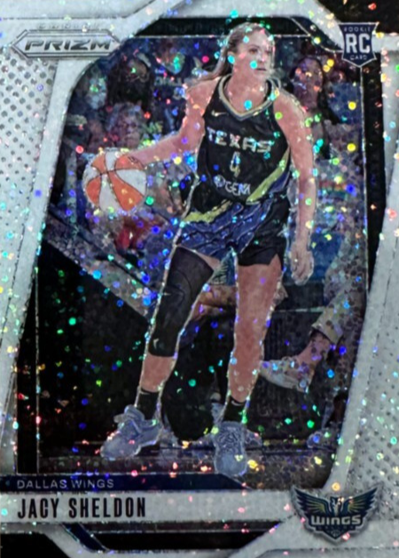 Jacy Sheldon 2024 Prizm WNBA #4 White Sparkle /(SSP) Price Guide ...