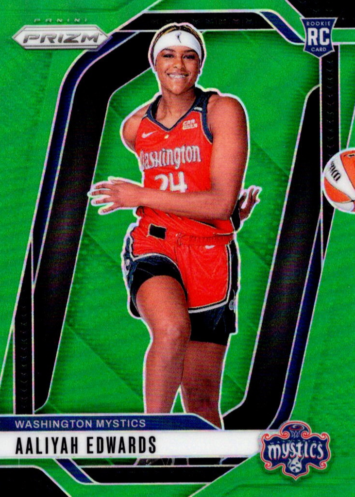 Aaliyah Edwards 2024 Prizm WNBA #142 Rookie Variation - Green Price ...