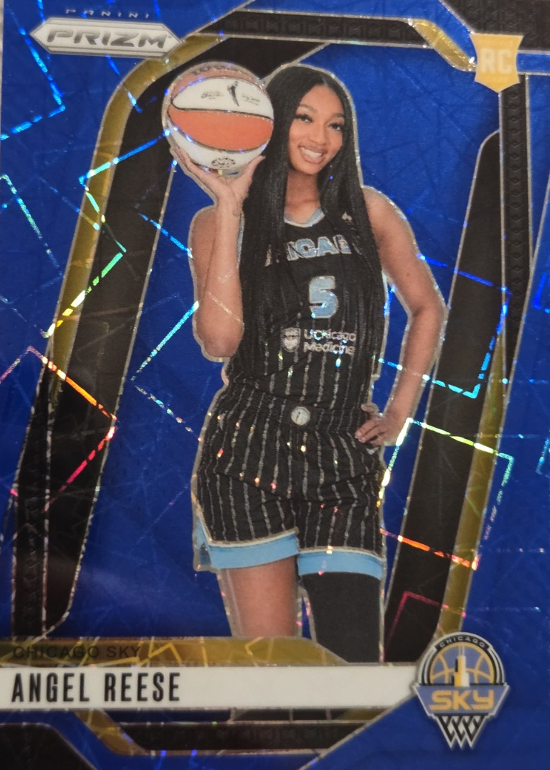 Angel Reese 2024 Prizm WNBA #147 Rookie Variation - Blue Velocity Price ...
