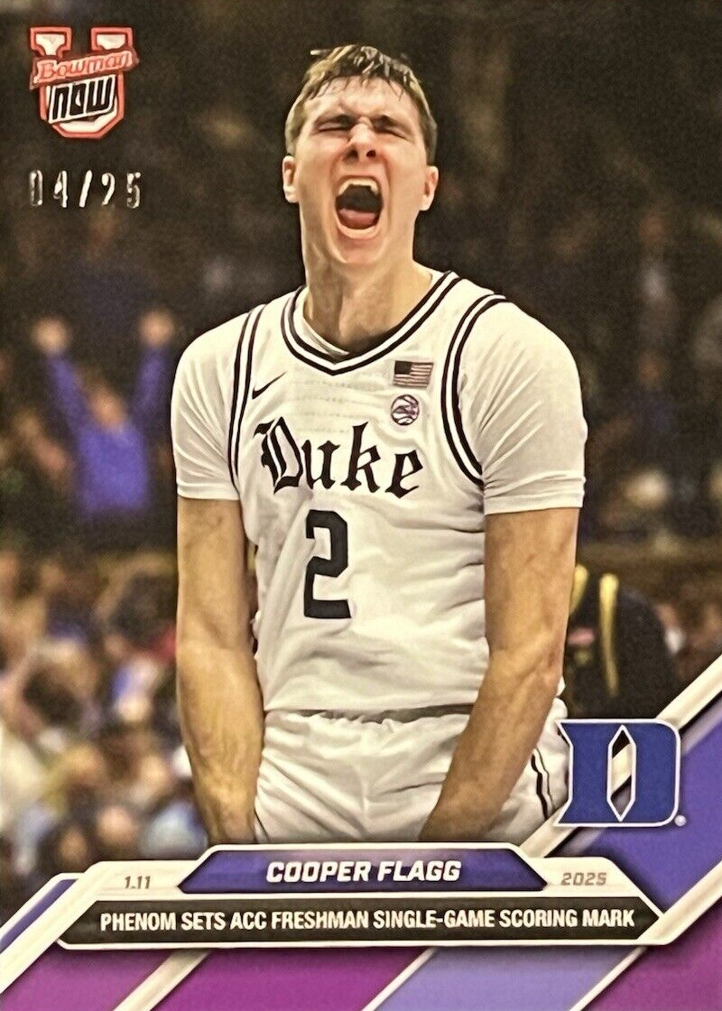 Cooper Flagg 2024 Bowman U Now #44 Purple /25 Price Guide - Sports Card ...