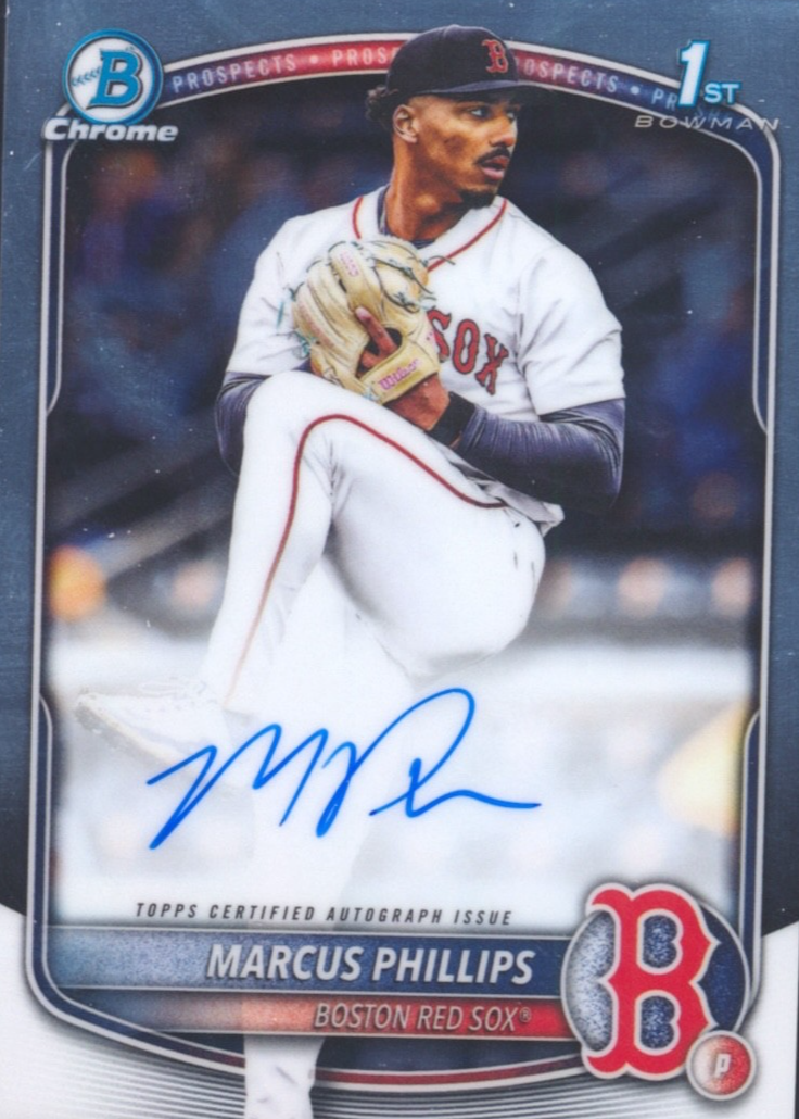Marcus Phillips 2025 Bowman Draft #CPA-MP Chrome Prospect Auto (1st ...