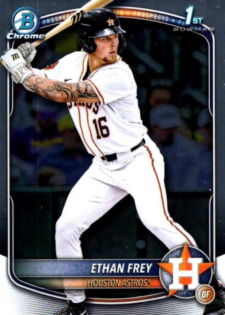 Ethan Frey 2025 Bowman Draft #BDC-67 Chrome (1st) Price Guide - Sports ...