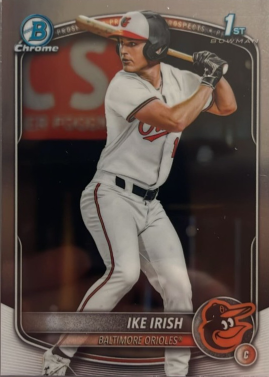 Ike Irish 2025 Bowman Draft #BDC-16 Chrome (1st) Price Guide - Sports ...