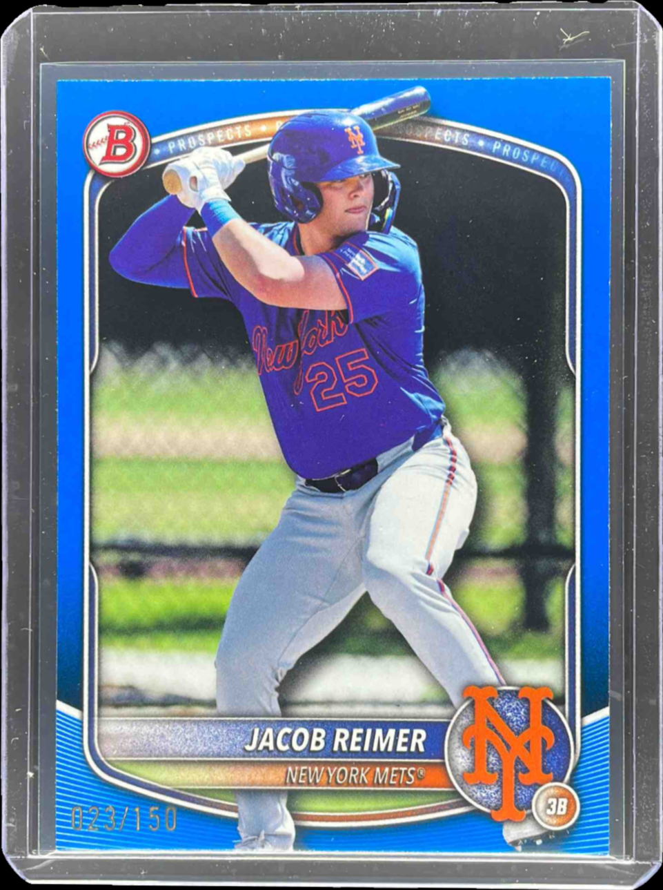 Jacob Reimer 2025 Bowman Draft #BD-188 Blue Border /150 Price Guide ...
