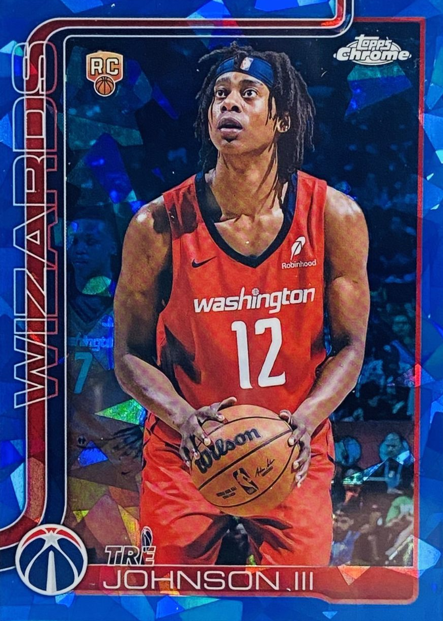 Tre Johnson III 2025 Topps Chrome Sapphire Edition #256 Base Price ...