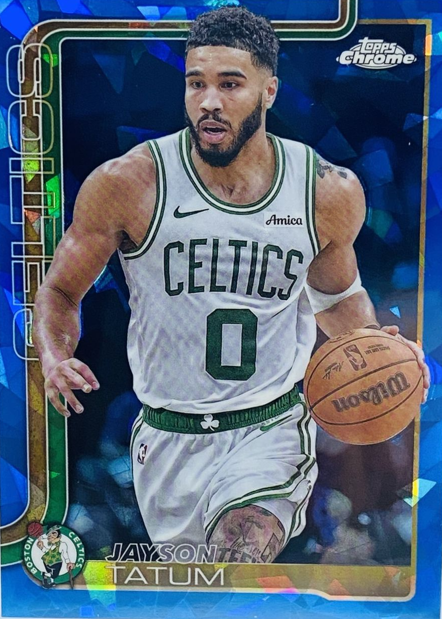 Jayson Tatum 2025 Topps Chrome Sapphire Edition #49 Base Price Guide ...