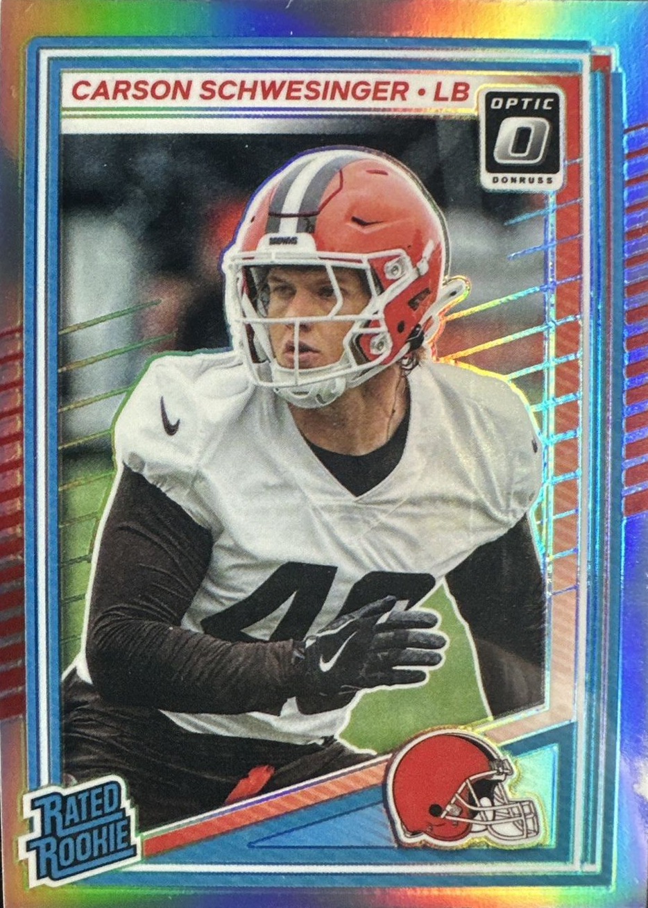 Carson Schwesinger 2025 Optic #217 Holo Price Guide - Sports Card Investor