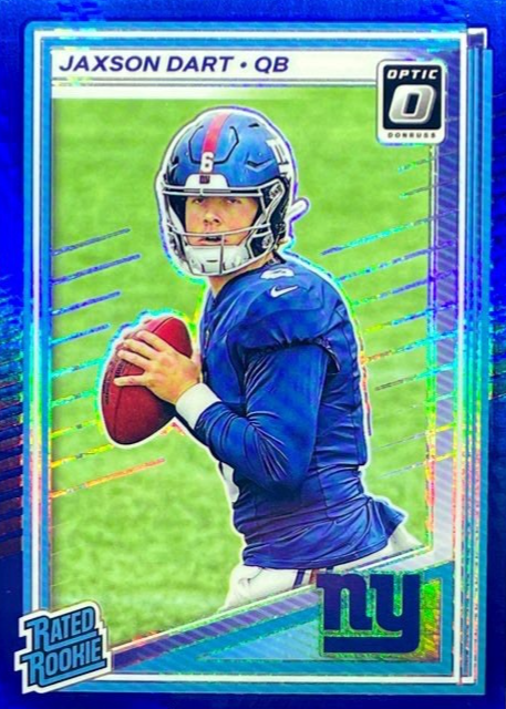 Jaxson Dart 2025 Optic #273 Blue Hyper Price Guide - Sports Card Investor