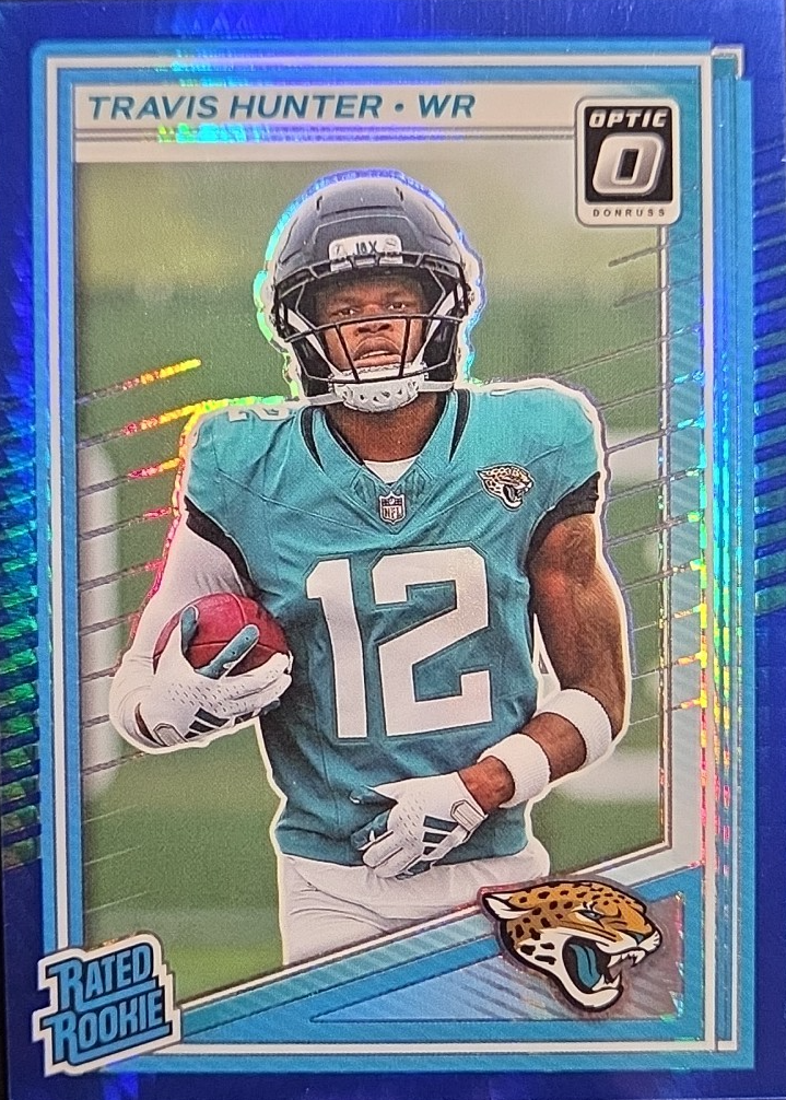 Travis Hunter 2025 Optic #201 Blue Hyper Price Guide - Sports Card Investor
