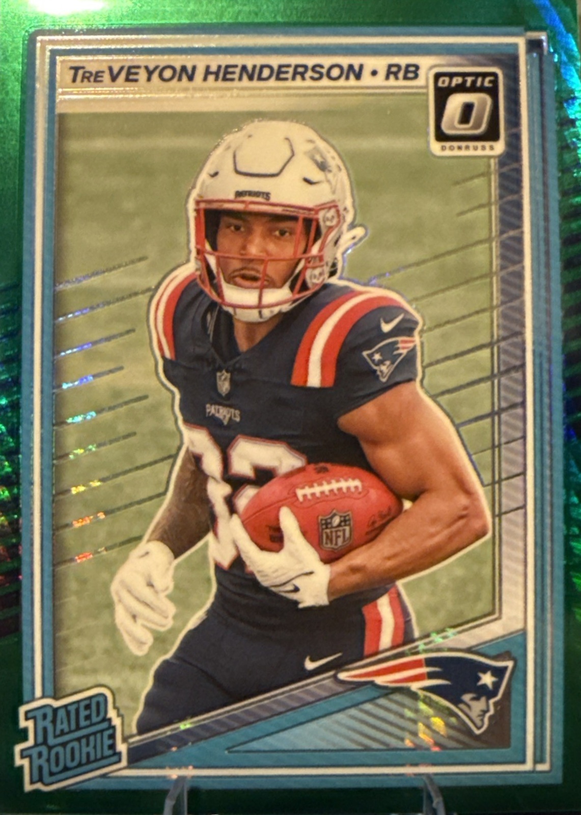 TreVeyon Henderson 2025 Optic #248 Green Hyper Price Guide - Sports ...