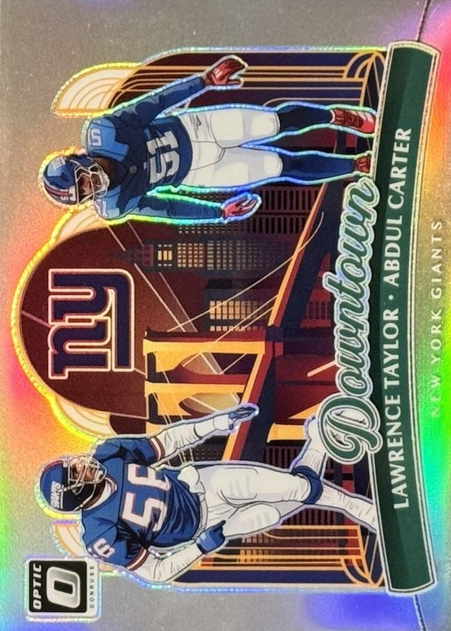 Abdul Carter / Lawrence Taylor 2025 Optic #9 Downtown Duos /(SSP) Price ...