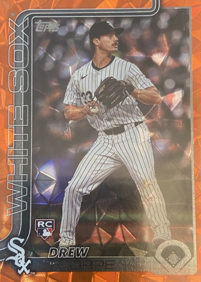 Drew Thorpe 2025 Topps #320 Orange Diamante Foil /25 Price Guide ...