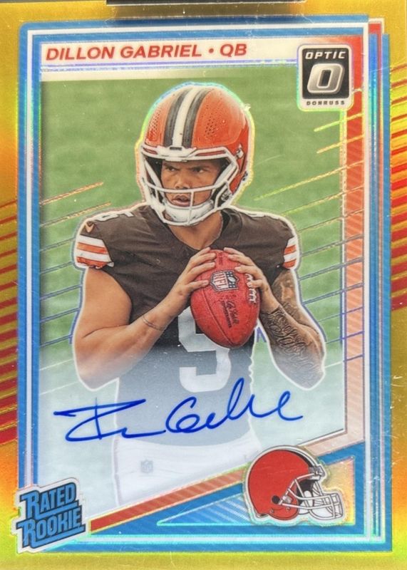 Dillon Gabriel 2025 Optic #263 Rated Rookie RPS Autographs - Gold /10 ...