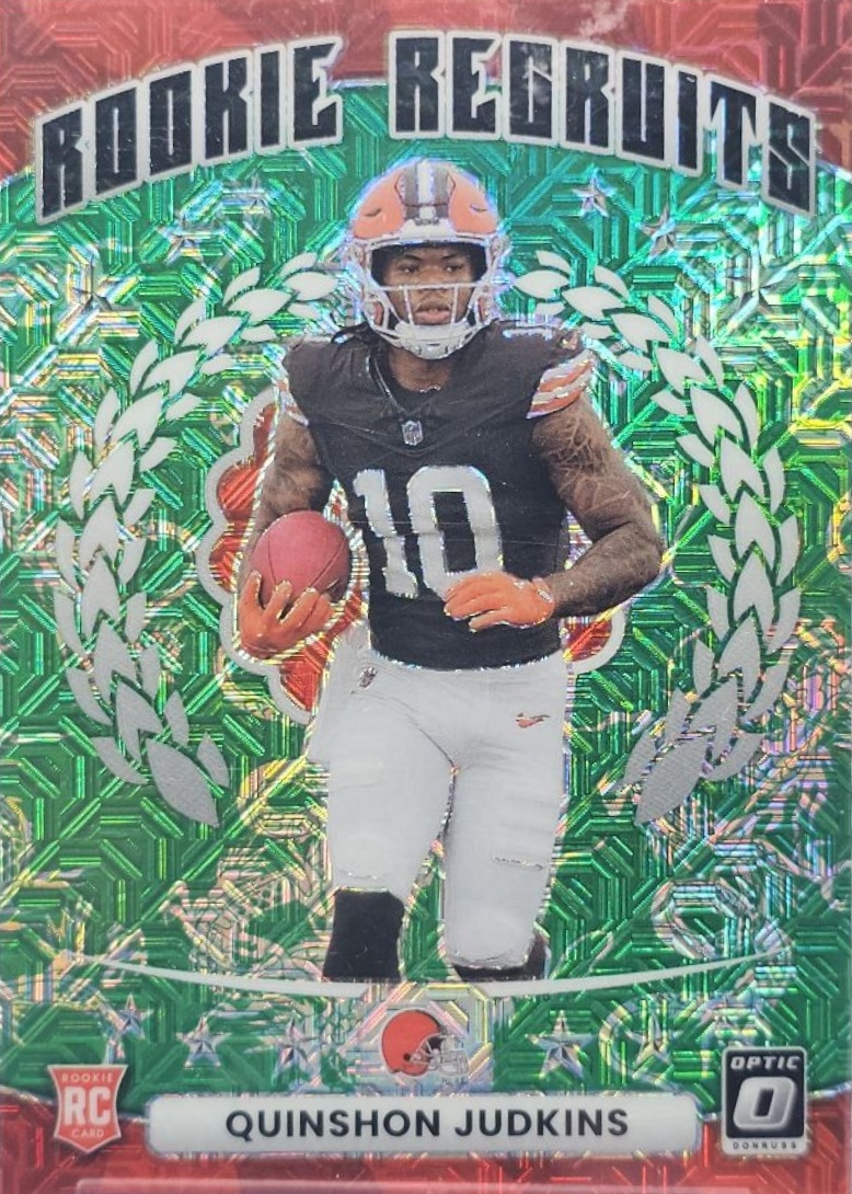 Quinshon Judkins 2025 Optic #13 Rookie Recruits - Dragon /24 Price ...