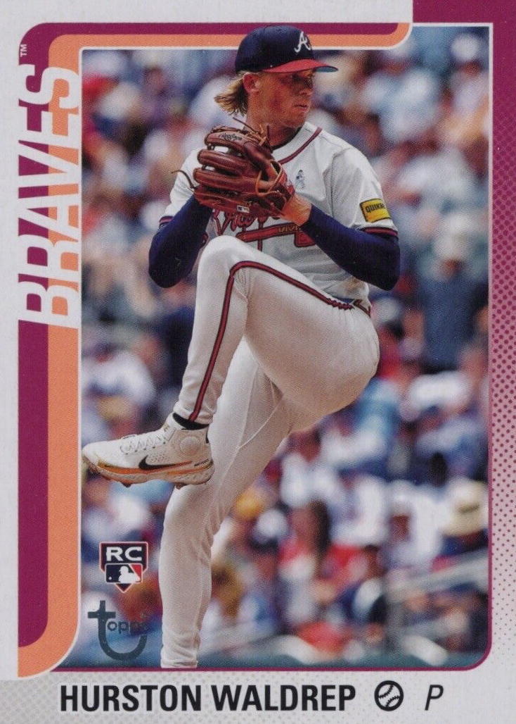 Hurston Waldrep 2025 Topps #253 Vintage Stock Retro /99 Price Guide ...