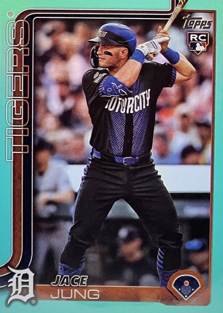 Jace Jung 2025 Topps #80 Aqua Rainbow Price Guide - Sports Card Investor