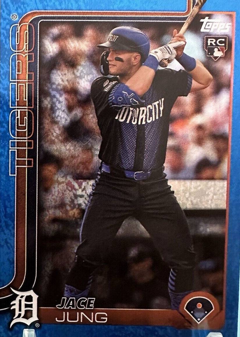 Jace Jung 2025 Topps #80 Blue Holo Foil /150 Price Guide - Sports Card ...
