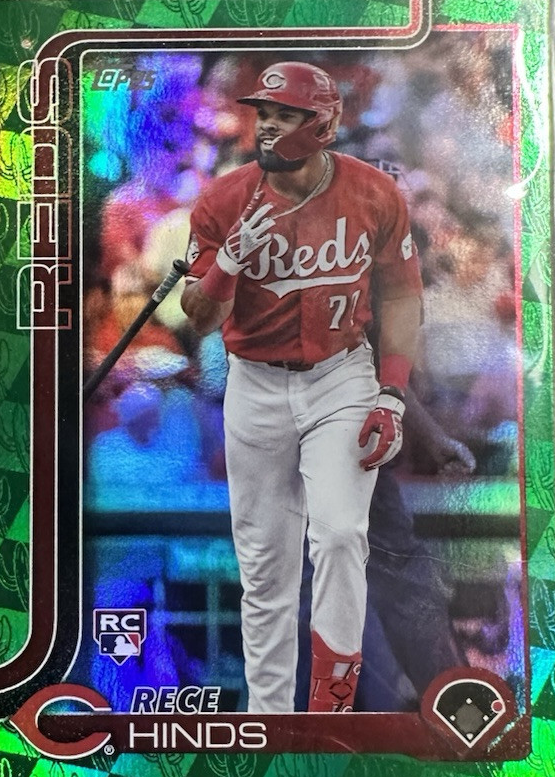 Rece Hinds 2025 Topps #217 Spring Training Green Foilboard /99 Price ...
