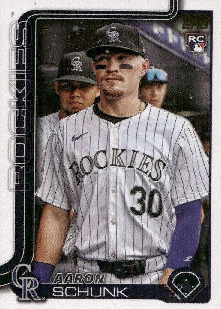 Aaron Schunk 2025 Topps #196 Golden Mirror Image Variation /(SSP) Price ...