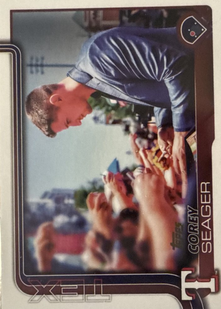 Corey Seager 2025 Topps #281 Golden Mirror Image Variation /(SSP) Price ...