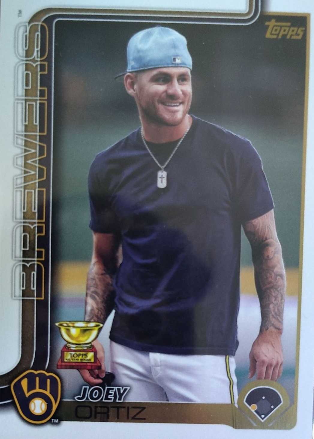 Joey Ortiz 2025 Topps #165 Golden Mirror Image Variation /(SSP) Price ...