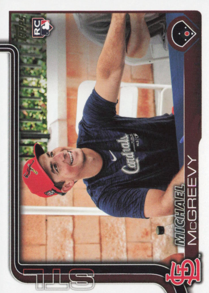 Michael McGreevy 2025 Topps #193 Golden Mirror Image Variation /(SSP ...