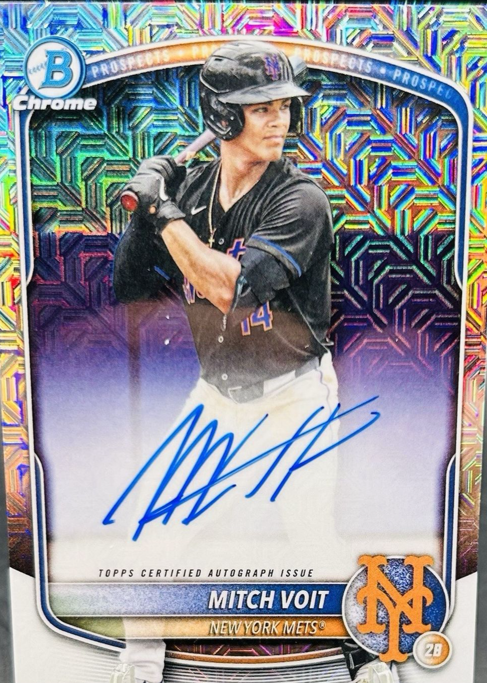 Mitch Voit 2025 Bowman Draft Mega Box #BMA-MV Prospect Auto Price Guide ...