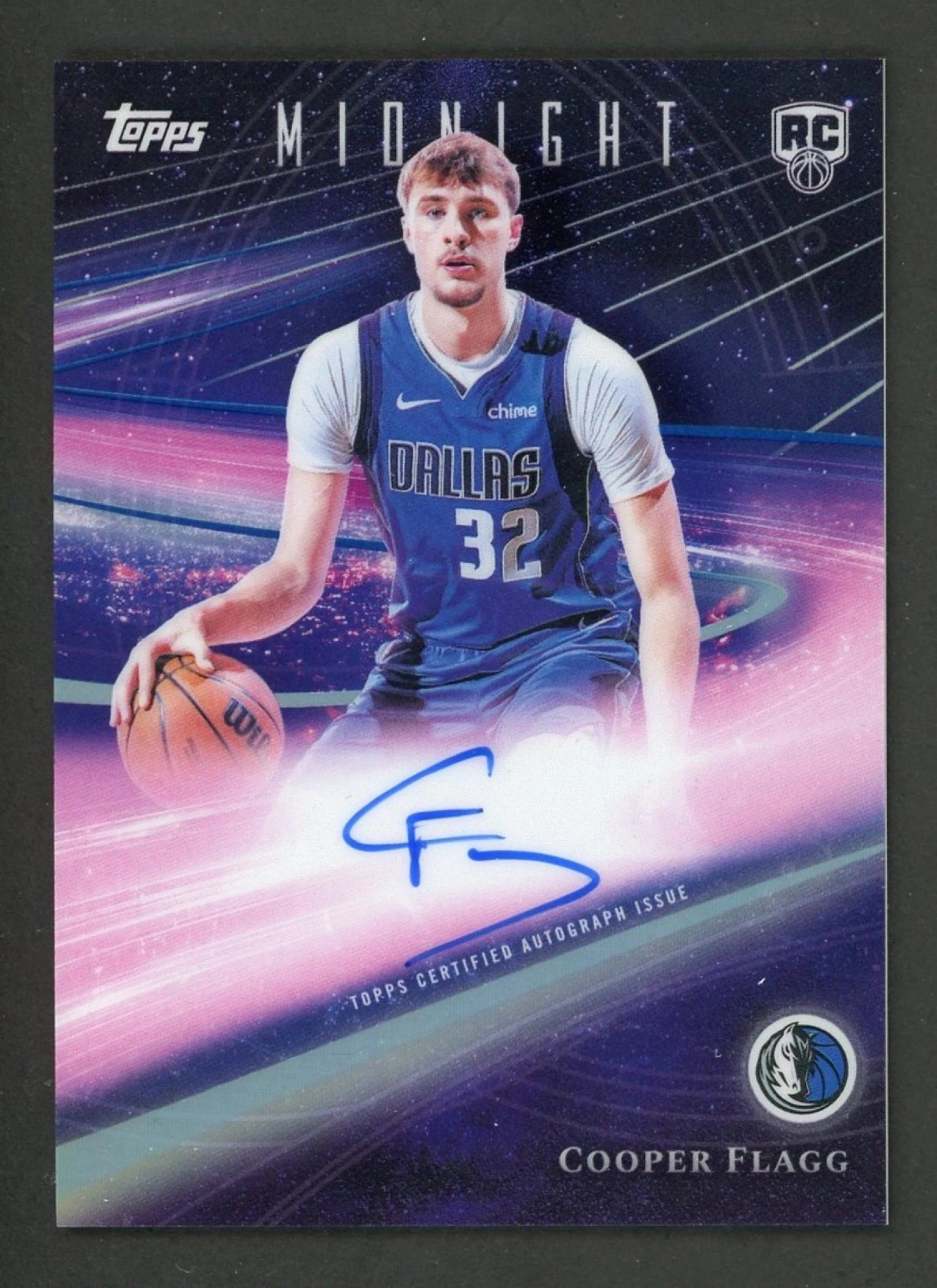 Cooper Flagg 2025 Topps Midnight #RHS-CF Rookie Horizon Signatures ...