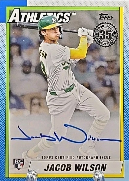 Jacob Wilson 2025 Topps #90A-JWI 1990 Topps Baseball Autographs ...