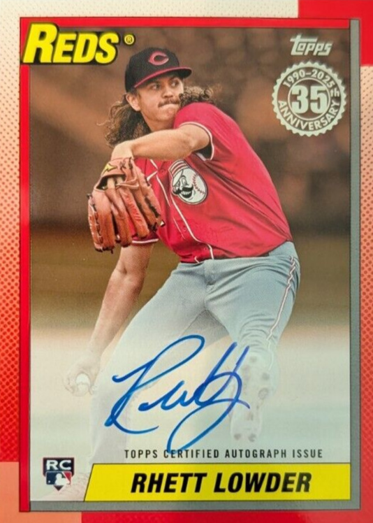 Rhett Lowder 2025 Topps #90A-RL 1990 Topps Baseball Autographs - Gold ...
