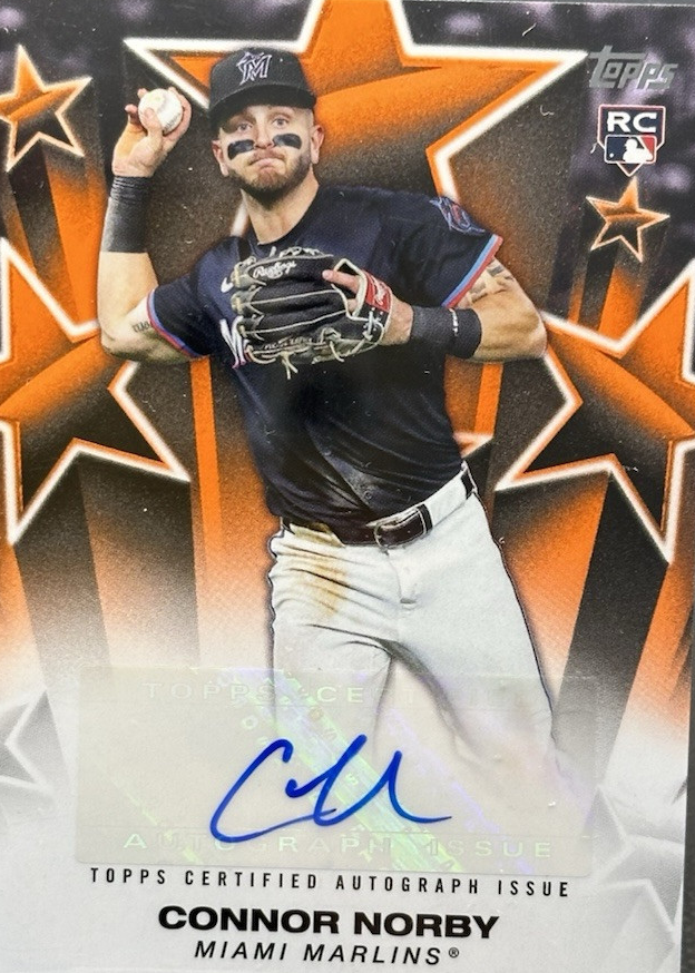 Connor Norby 2025 Topps #BSA-CN Baseball Stars Autographs - Orange /25 ...