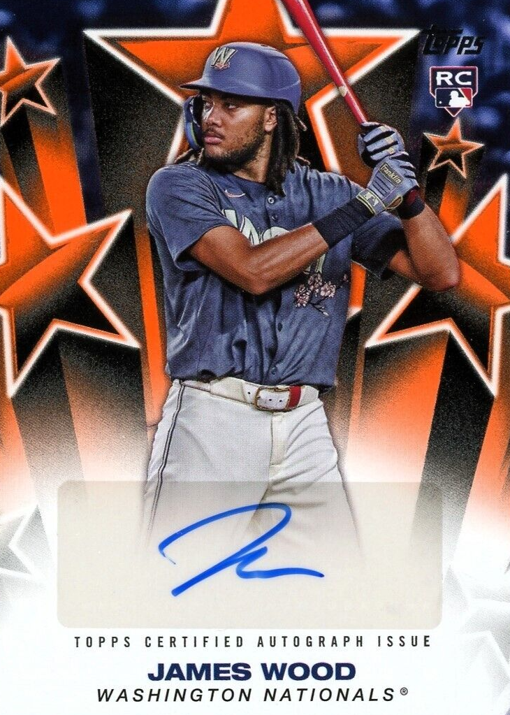 James Wood 2025 Topps #BSA-JWO Baseball Stars Autographs - Orange /25 ...