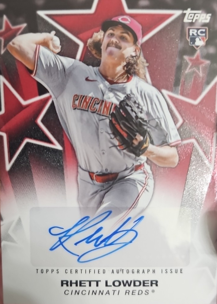Rhett Lowder 2025 Topps #BSA-RL Baseball Stars Autographs - Red /5 ...