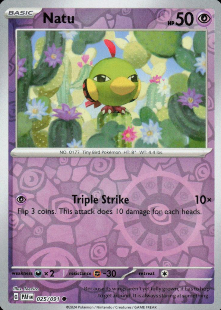 Natu 2024 Paldean Fates #025/091 Reverse Holo Price Guide - Sports Card ...